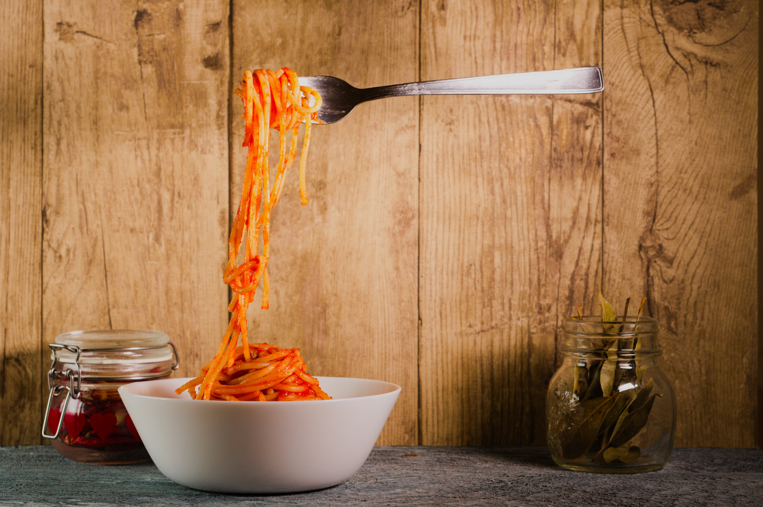 Floating spaghetti by Michele Scandurra
