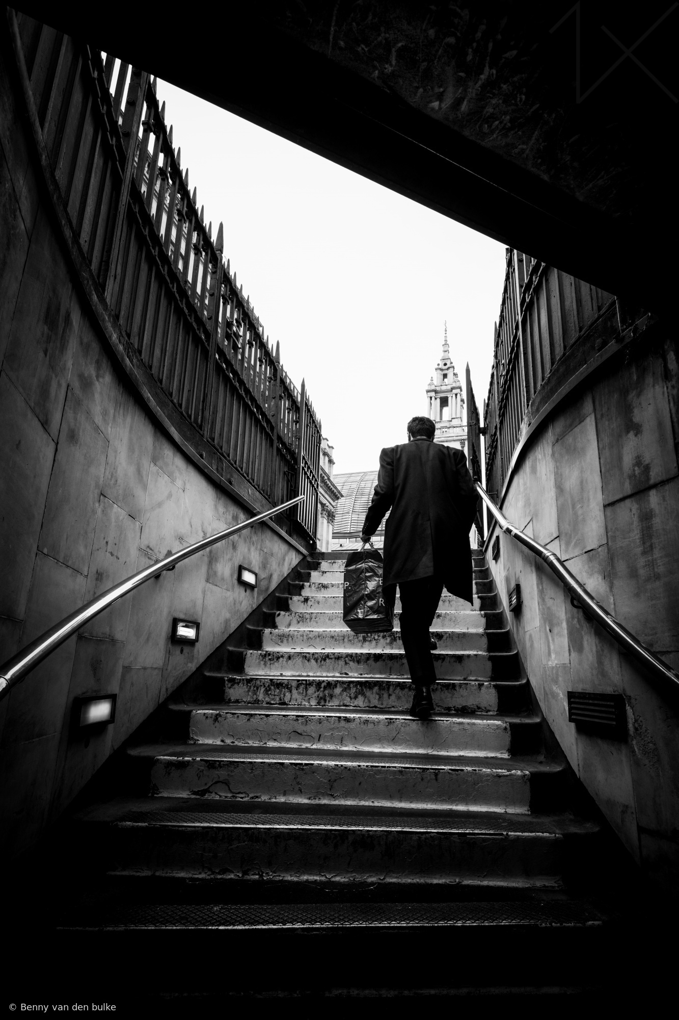 tube exit by Benny van den bulke