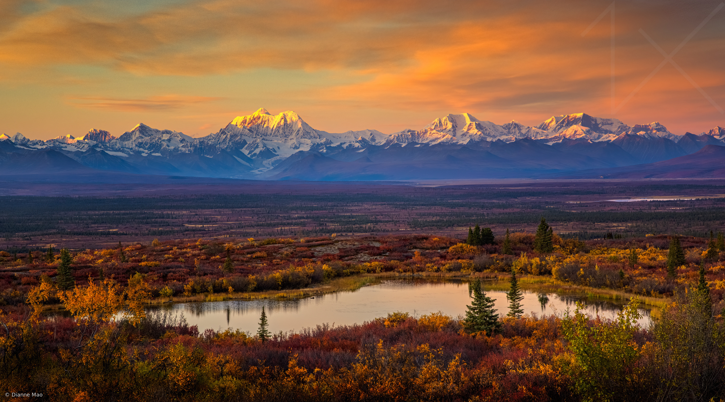 Alaska Mountains Sunset