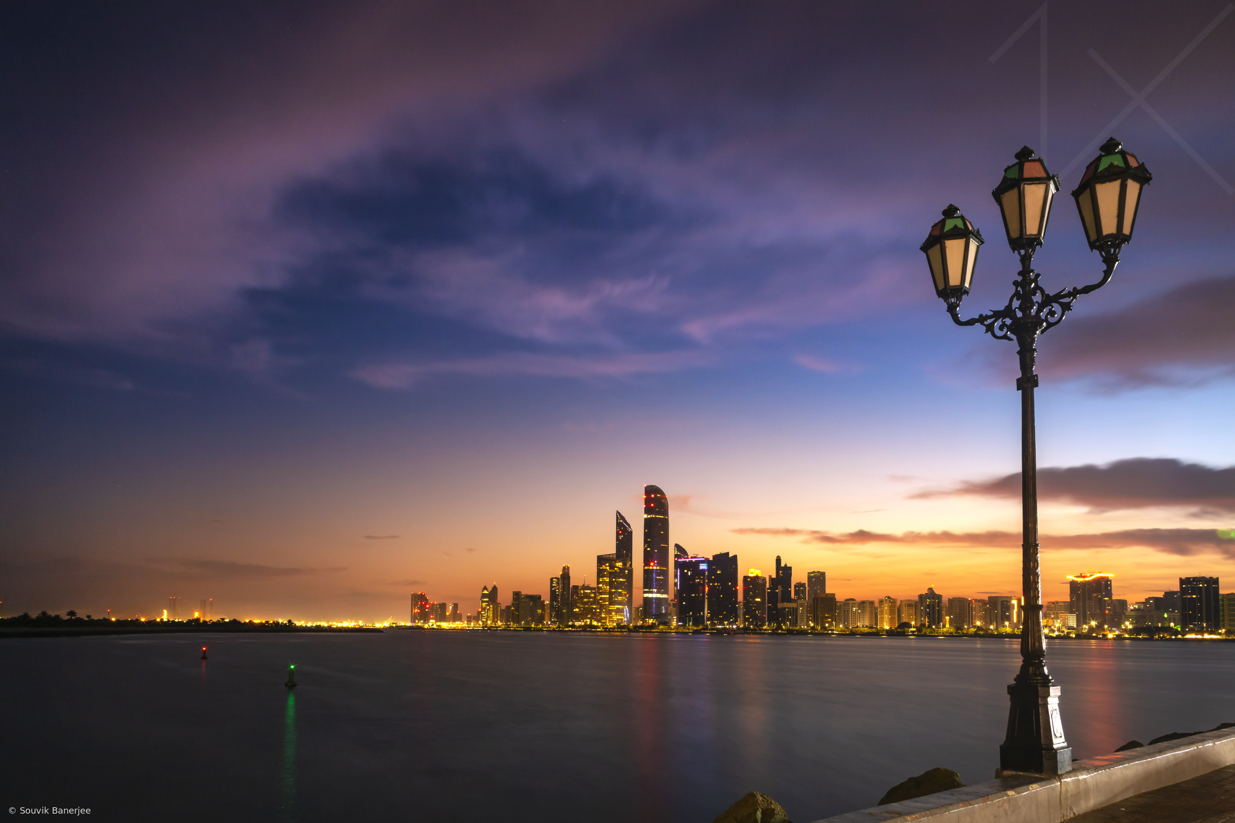 Abu Dhabi at dawn by Souvik Banerjee