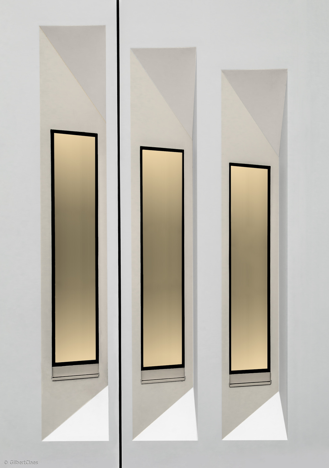golden windows by Gilbert Claes